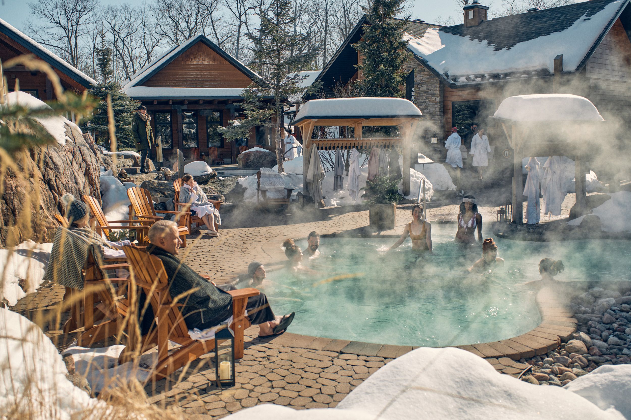 Spa Village In Quebec Nordic Spa Nordik Spa Village Chelsea