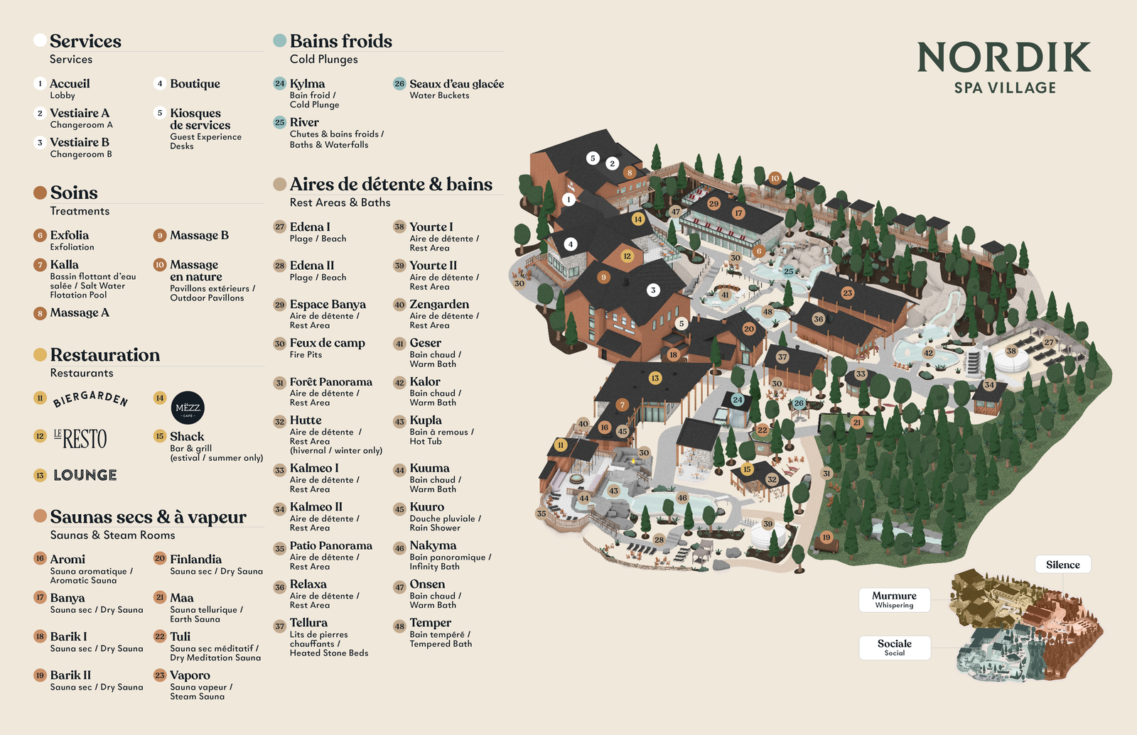 Plus grand spa en Amérique du Nord | Nordik Spa Village Chelsea