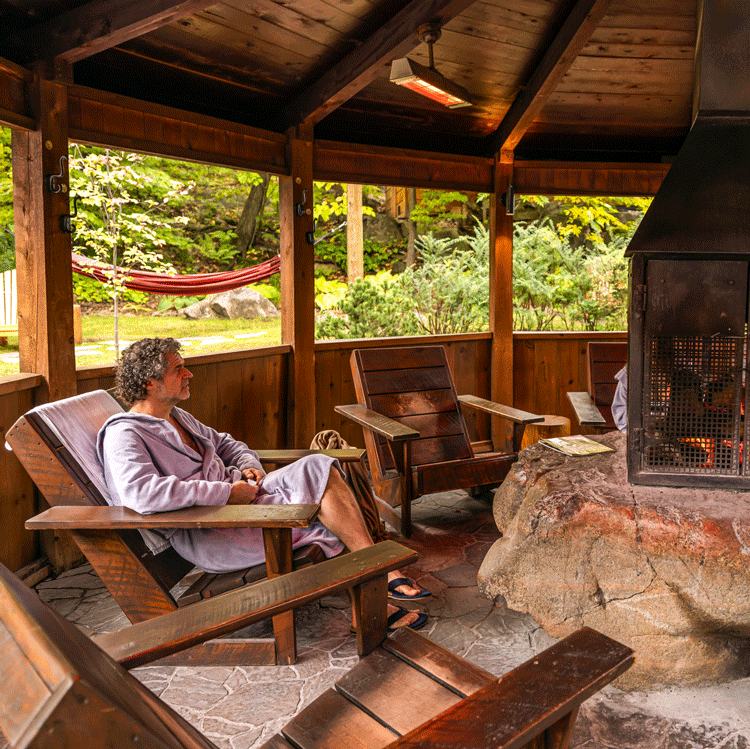Accès aux bains et saunas | Nordik Spa Village Chelsea